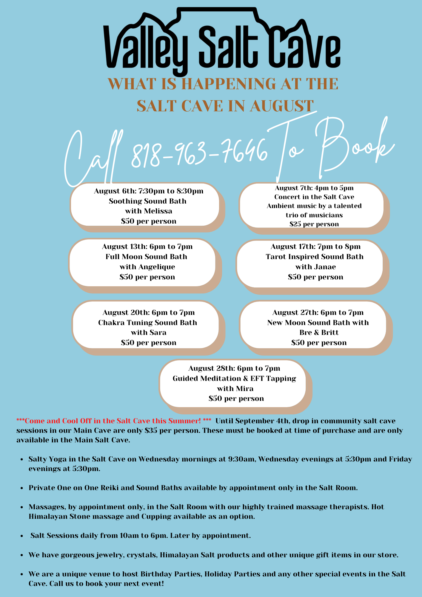 Events – Valley Salt Cave