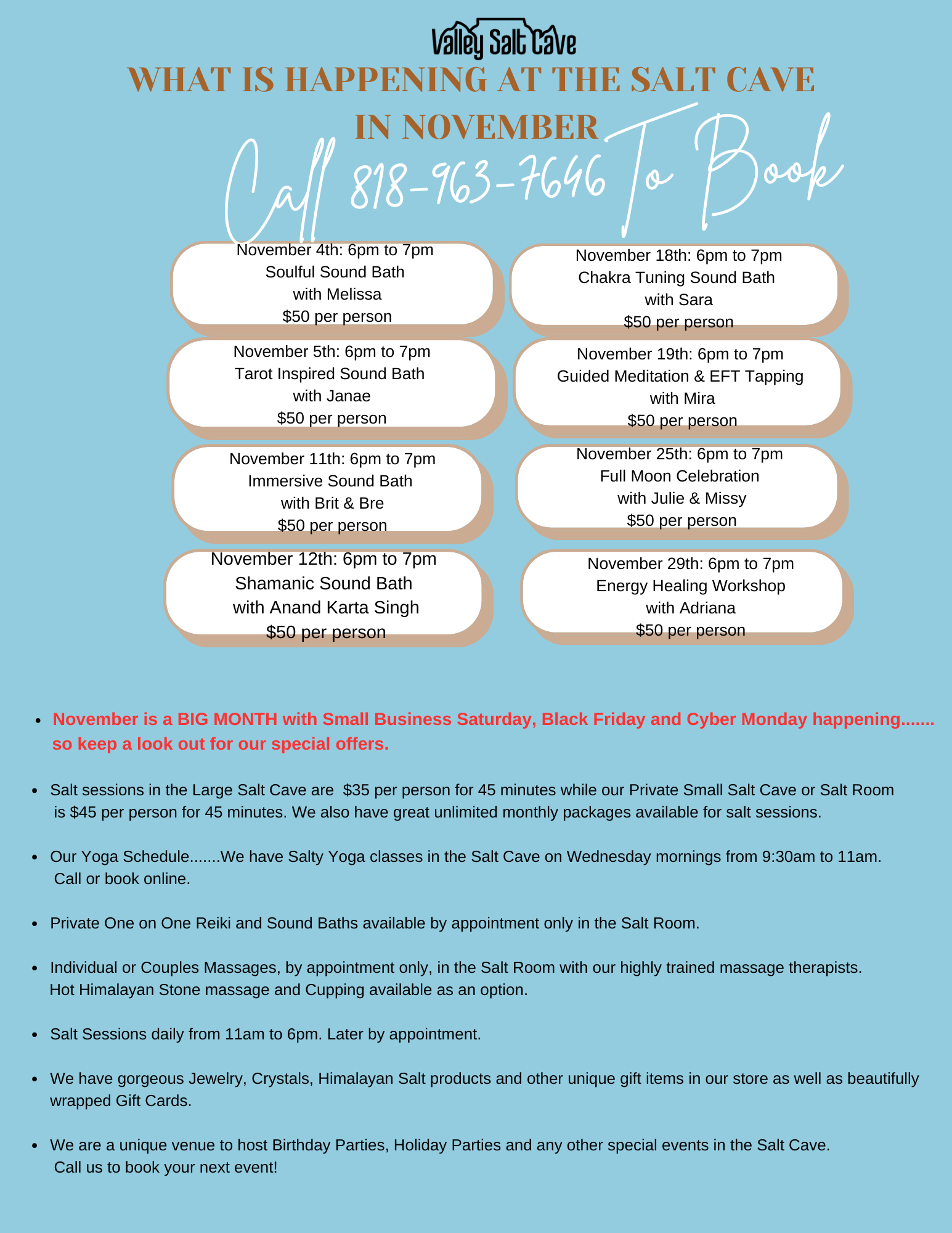 Events – Valley Salt Cave