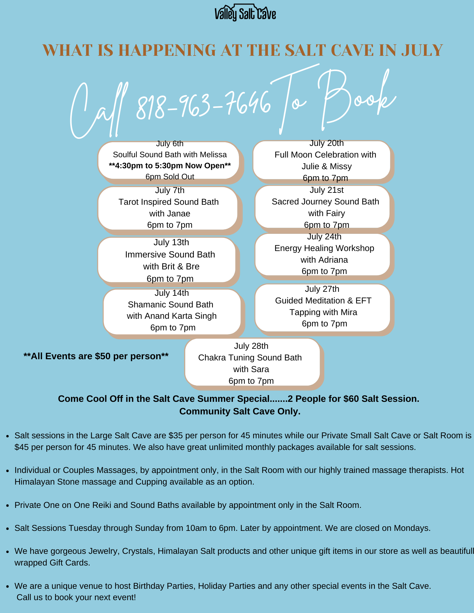 Events – Valley Salt Cave